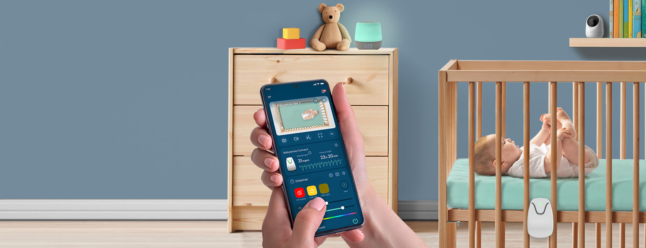 Babysense Smart Nursery - Best Baby Monitor System (All-In-One)