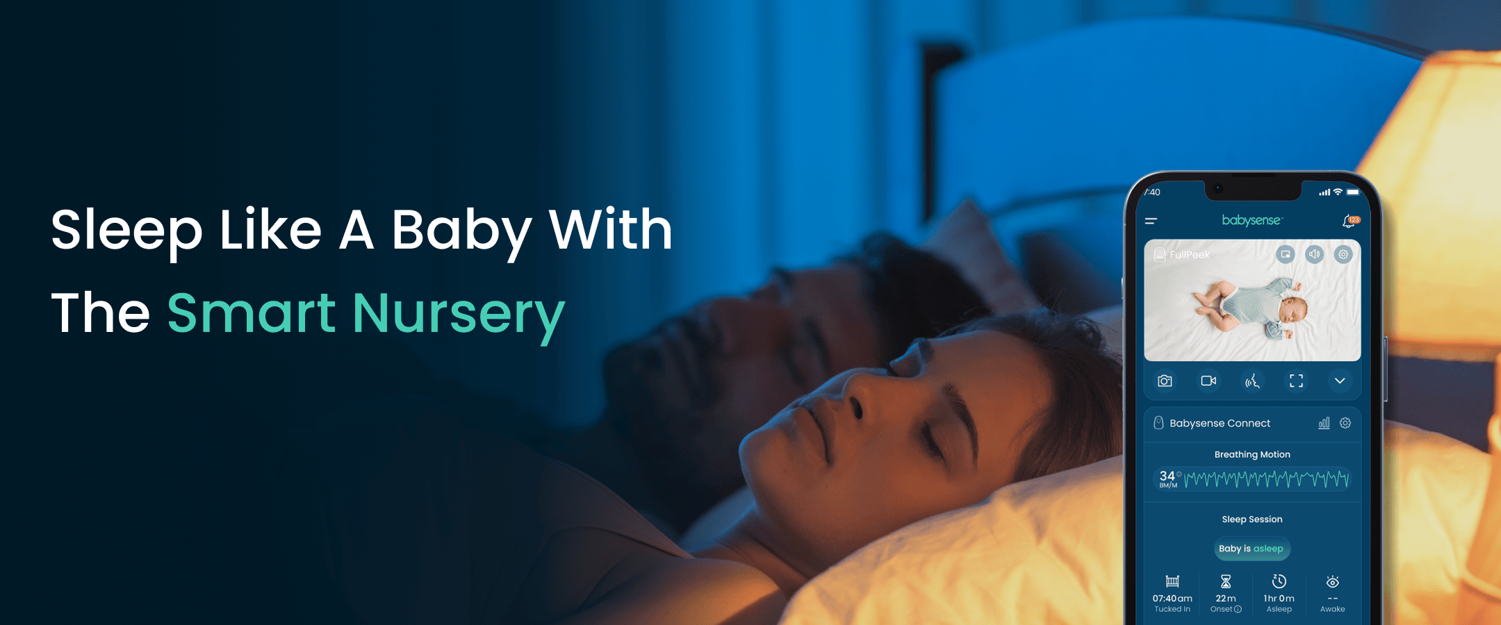 Babysense Smart Nursery - Best Baby Monitor System (All-In-One)