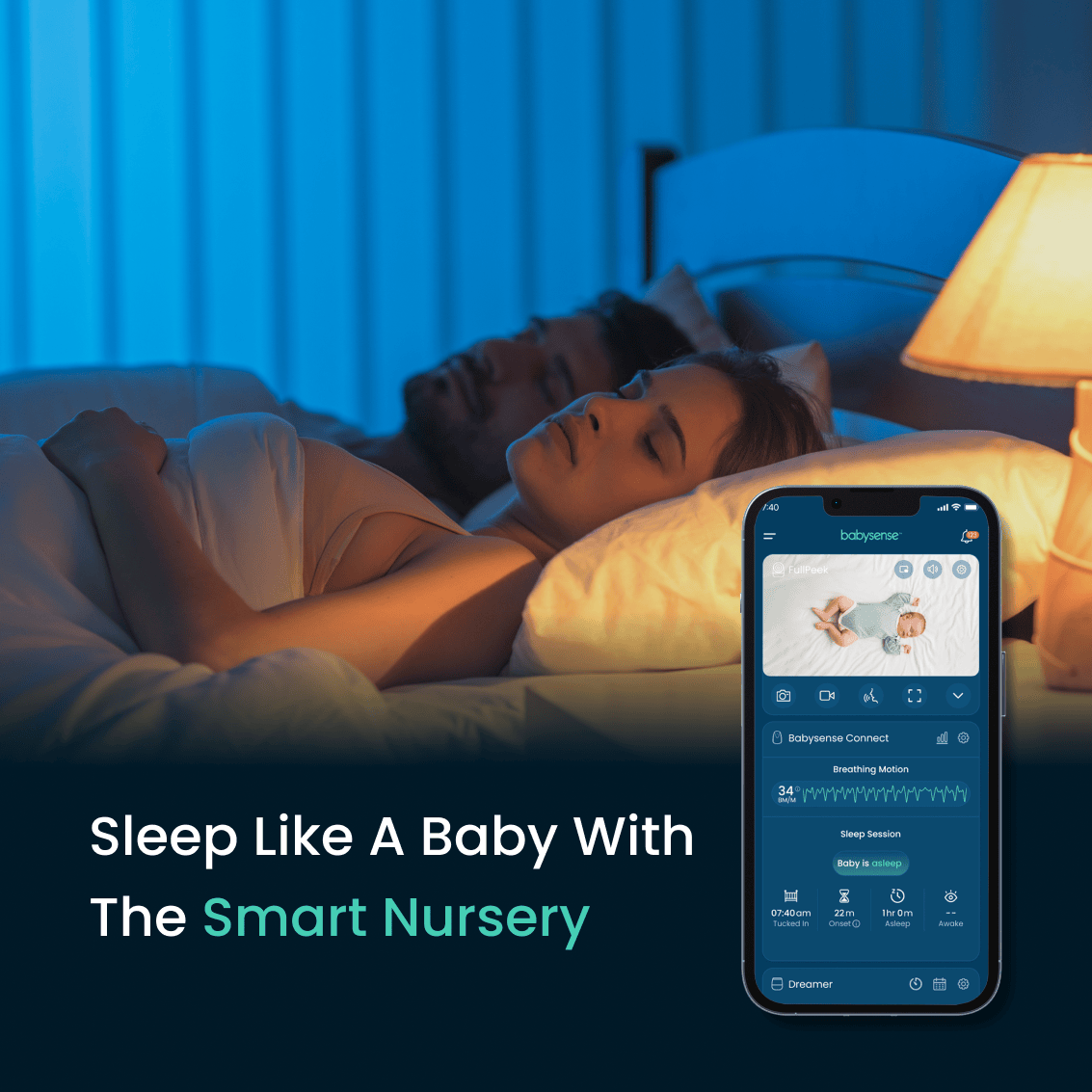 Babysense Smart Nursery - Best Baby Monitor System (All-In-One)