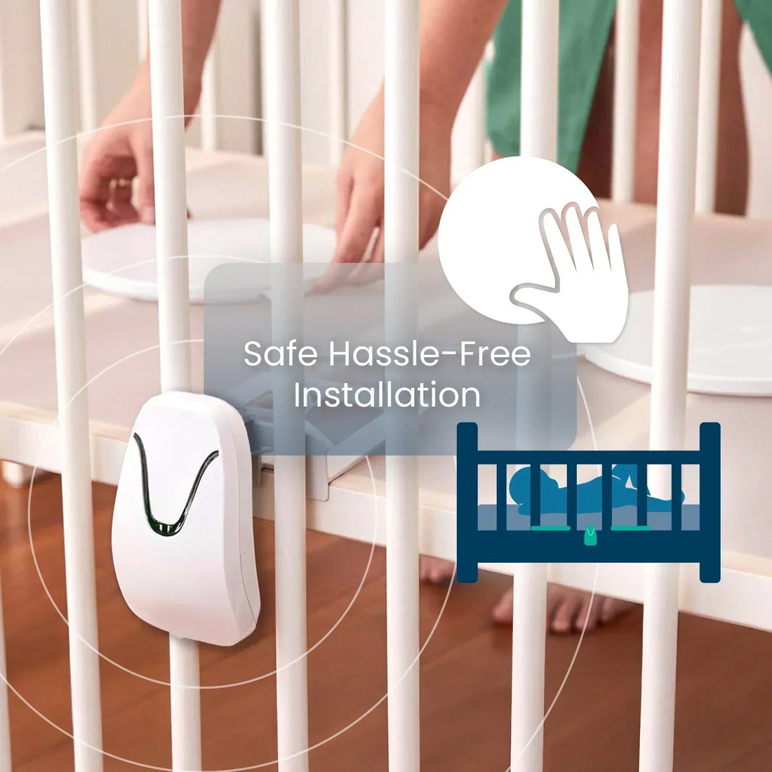 Babysense 7 - Baby Monitor with Breathing Motion Detection & Safety Al