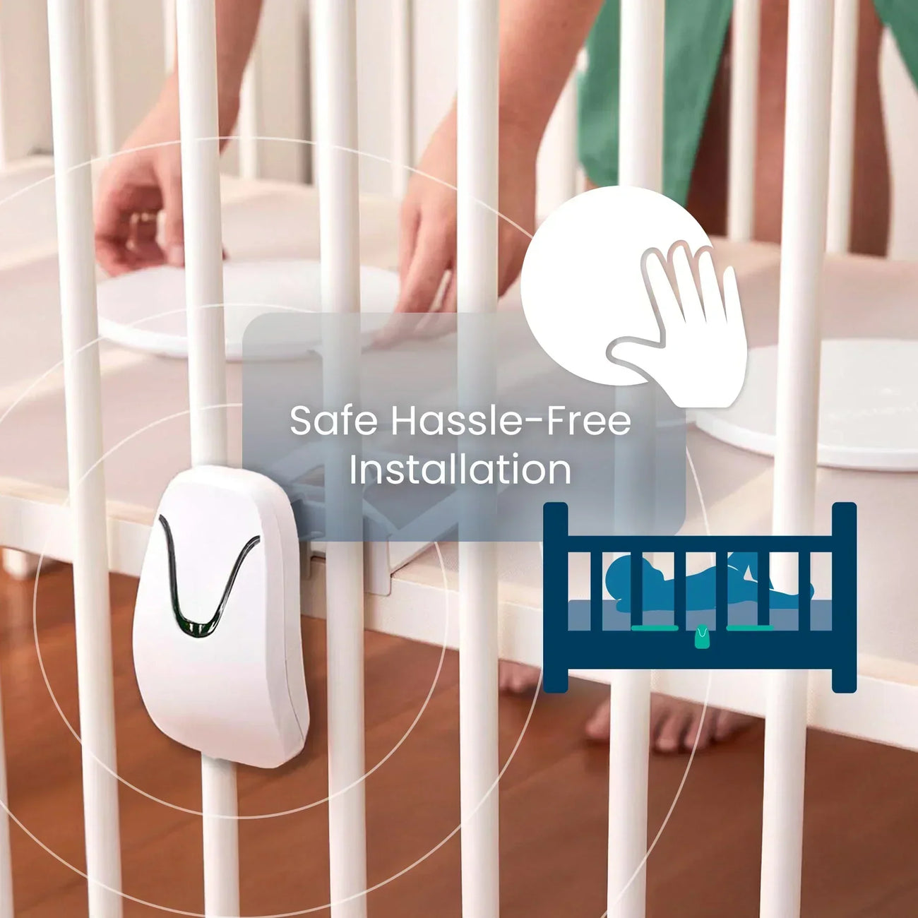 Babysense 7 - Baby Monitor with Breathing Motion Detection & Safety Al