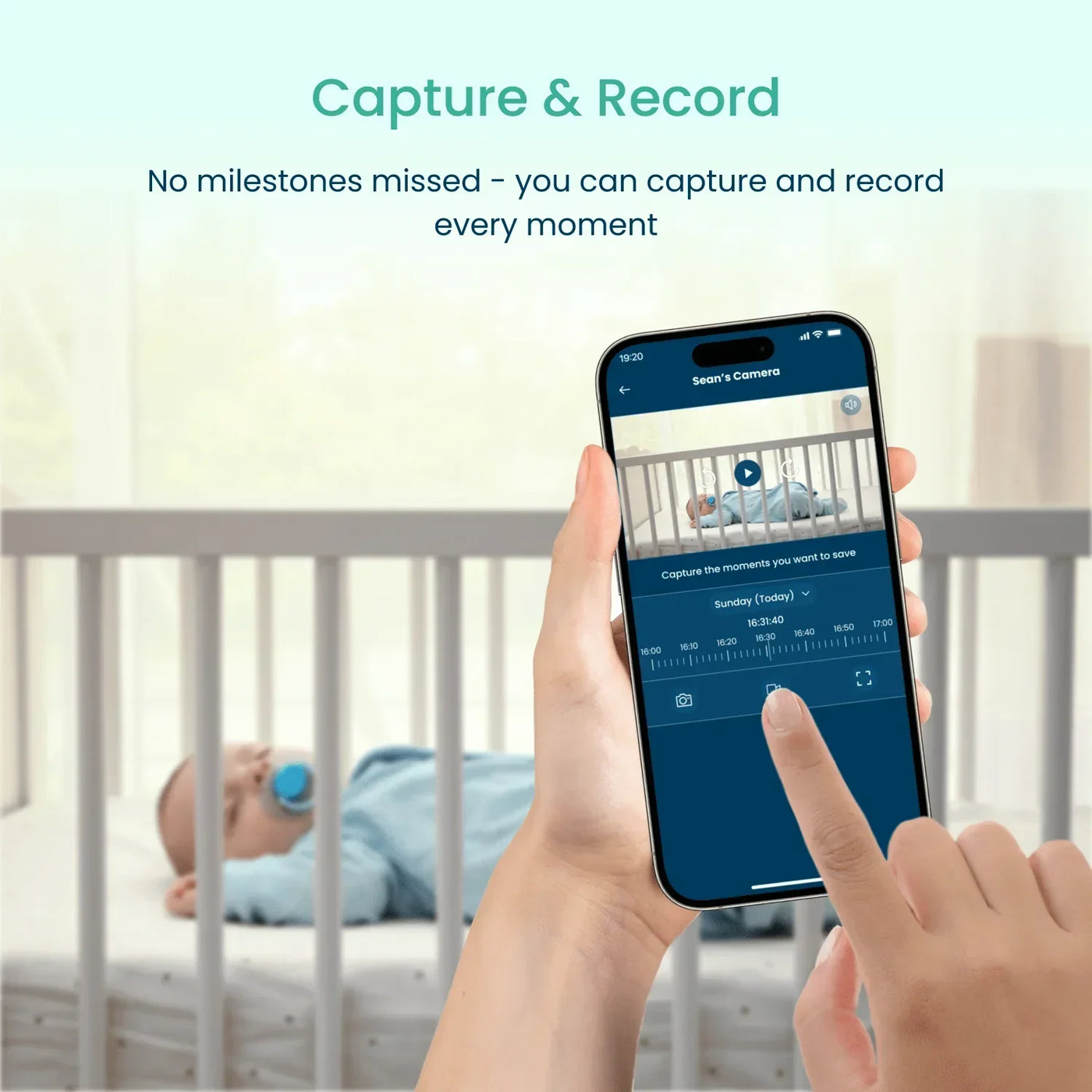 Babysense FullPeek Smart WiFi Baby Monitor with 3MP Super HD Camera