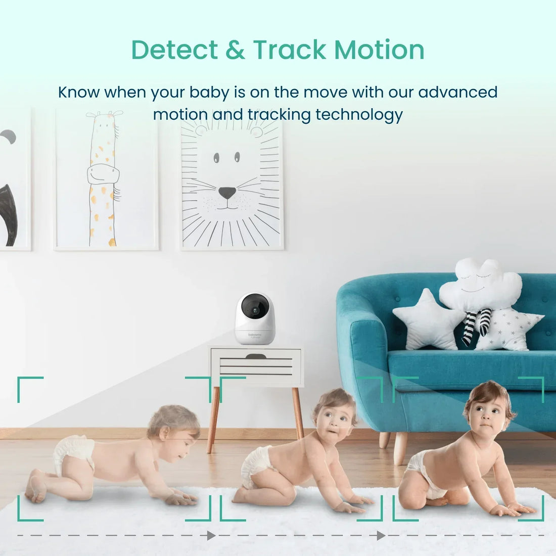 Babysense FullPeek Smart WiFi Baby Monitor with 3MP Super HD Camera