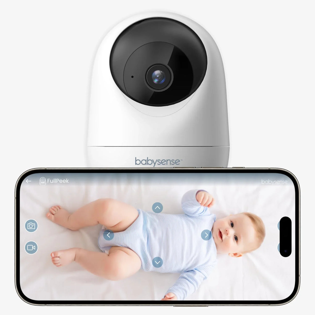 FullPeek Smart WiFi Baby Monitor: 3MP Super HD | Babysense