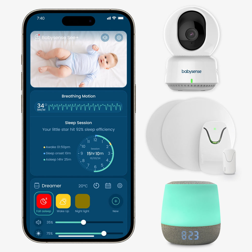 Babysense Smart Nursery: Video Baby Monitor, Breathing Motion Sleep Mo