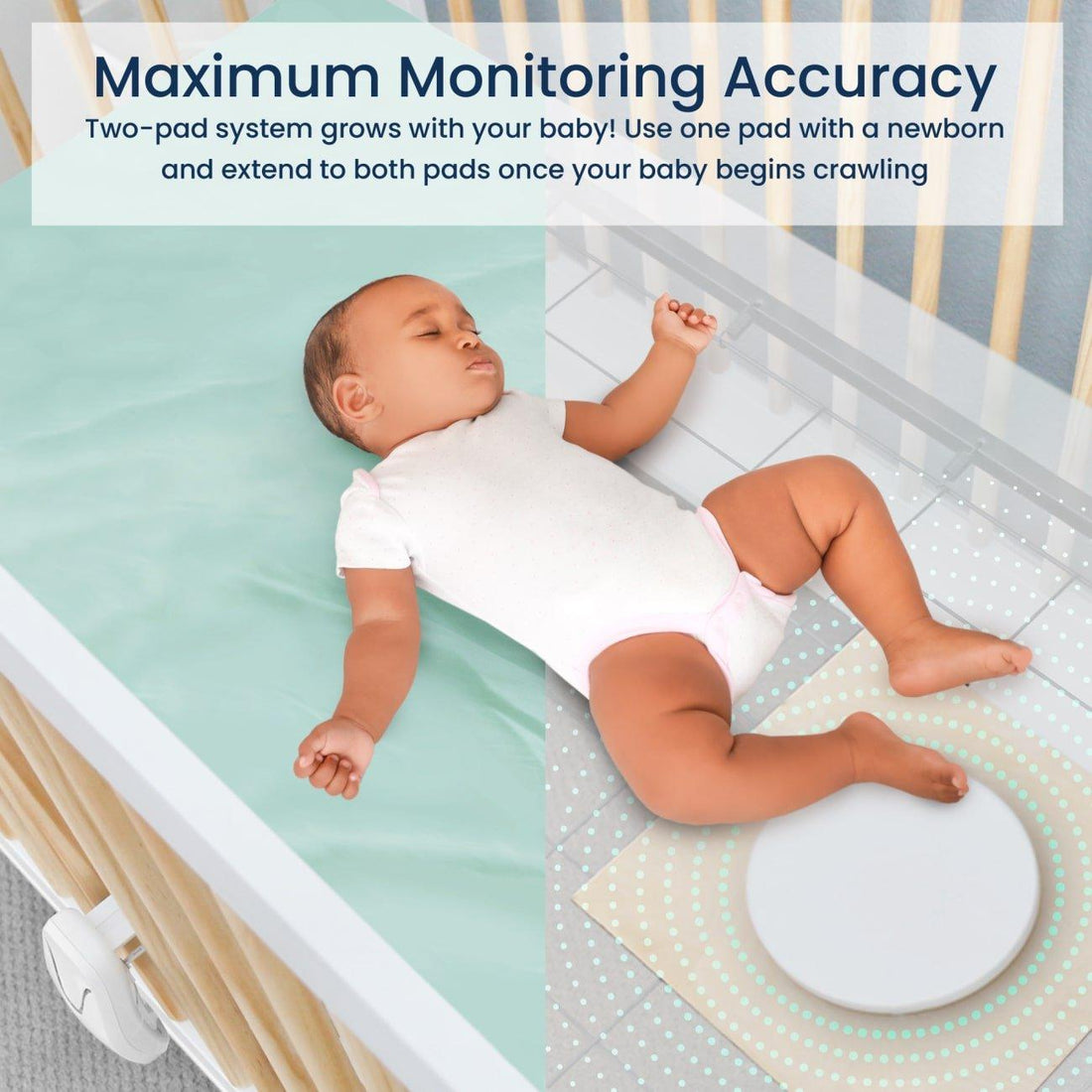 Babysense 7 - Baby Monitor with Breathing Motion Detection & Safety Al