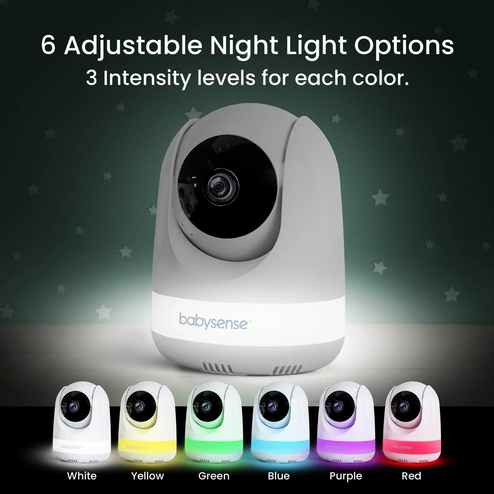 Babysense Max View: Video Baby Monitor with 2 Cameras, Split Screen, Non Wifi, Night Light ...