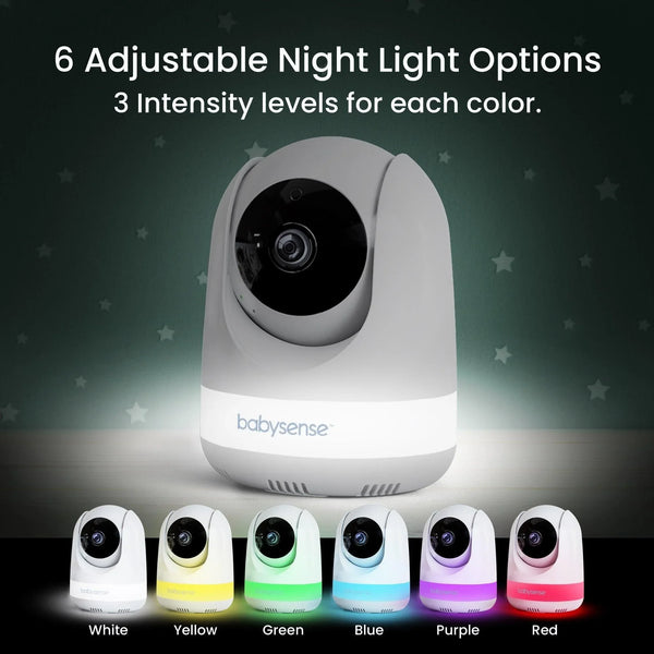 Babysense MaxView: Best Baby Monitor With 2 Cameras, Light & White ...