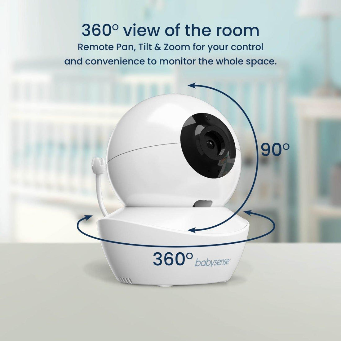 Babysense HD S2: Video Baby Monitor with 2 Cameras, Non Wifi, Split Sc